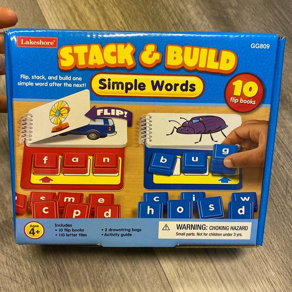 Lakeshore | Games | Stack And Build Simple Words | Poshmark